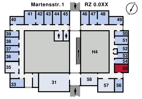 Floor plan of CS 4 at FAU